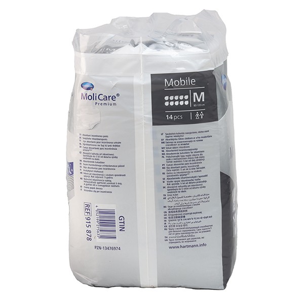 MoliCare Premium Mobile slips absorbants Absorption 10 - Pants pour ...