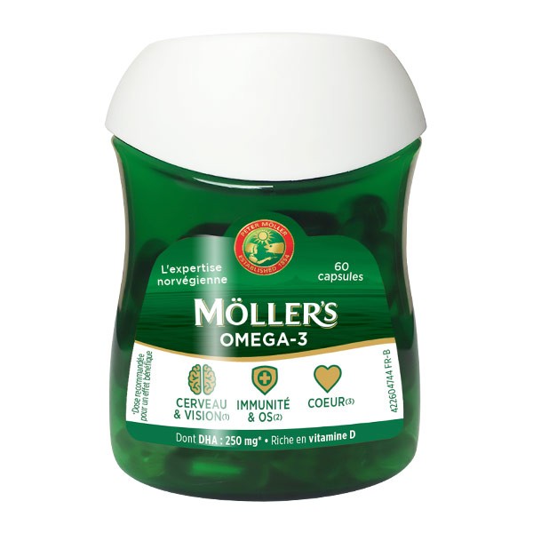 Moller's Omega-3 capsules - Vitamine D- EPA, DHA - Dès 6 ans