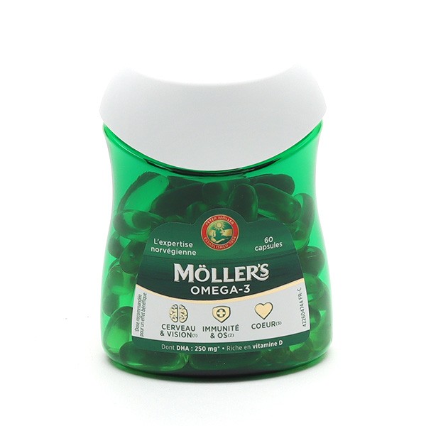 Moller's Omega-3 capsules - Vitamine D- EPA, DHA - Dès 6 ans