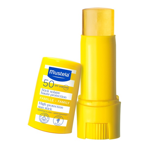 Mustela stick solaire SPF 50 famille - Zones localisées