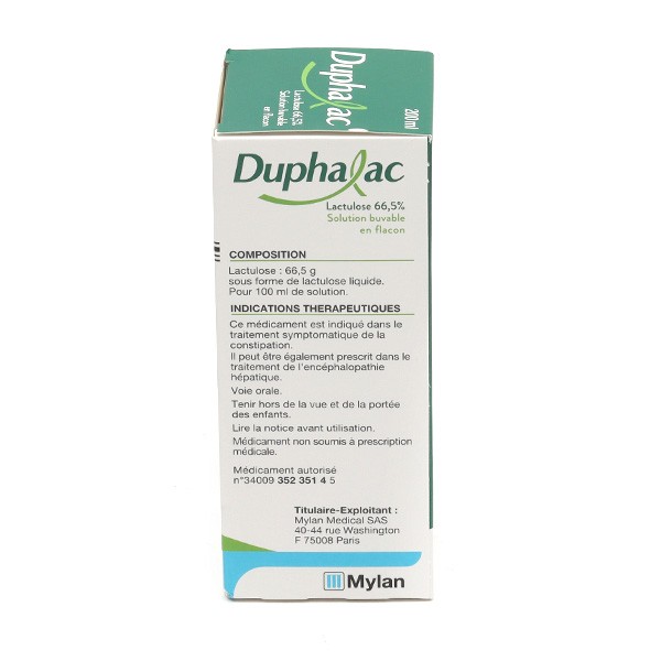 Duphalac sirop médicament contre la constipation - Laxatif - Lactulose