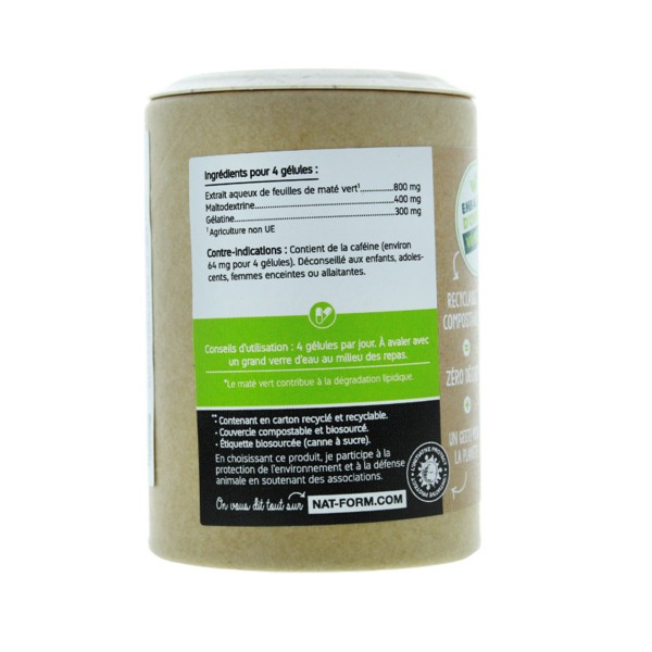 Nat et Form Ecoresponsable maté vert - Complément alimentaire