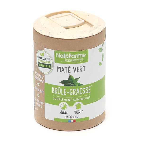 Nat et Form Ecoresponsable Maté vert - Bruleur de graisses - Caféine