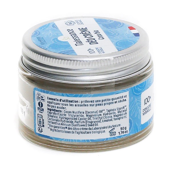 Natessance Déodorant crème Coco Bio - Deo solide sans aluminium