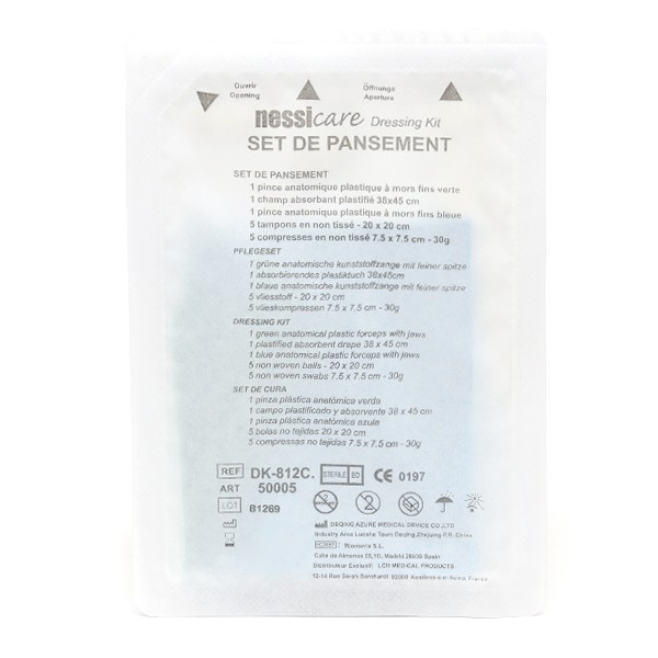 Set de pansement stérile précision - Champ et pinces anatomiques