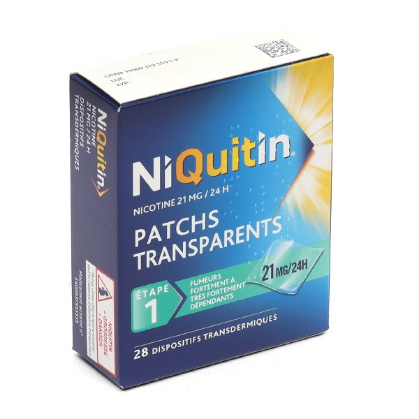 Niquitin 21mg / 24h Patchs nicotine - Sevrage tabagique