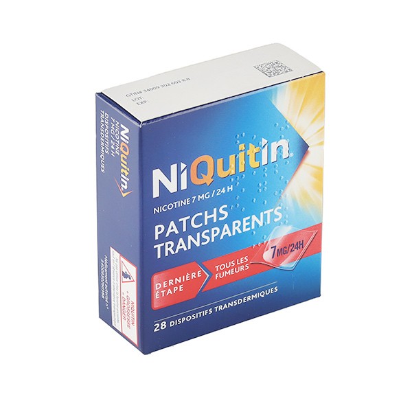Niquitin 7 mg /24 h Patch anti tabac pour le sevrage tabagique
