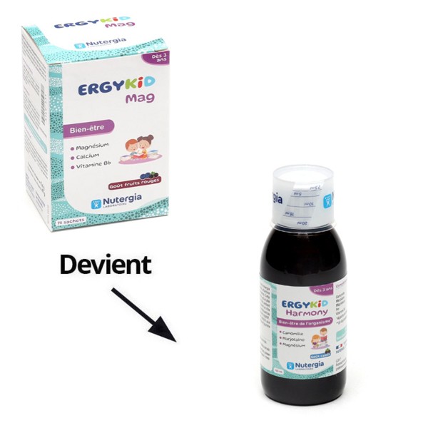 Nutergia Ergykid Harmony sirop enfant - Vitamines et Bien-être