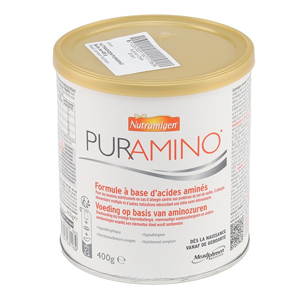 Nutramigen Puramino lait bébé - APLV sévère - Acides aminés