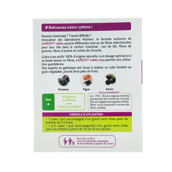 Transit Laxeov pruneau figue raisin cubes - Constipation