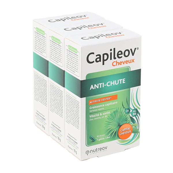 Capileov Anti chute Complément alimentaire cheveux en gélules