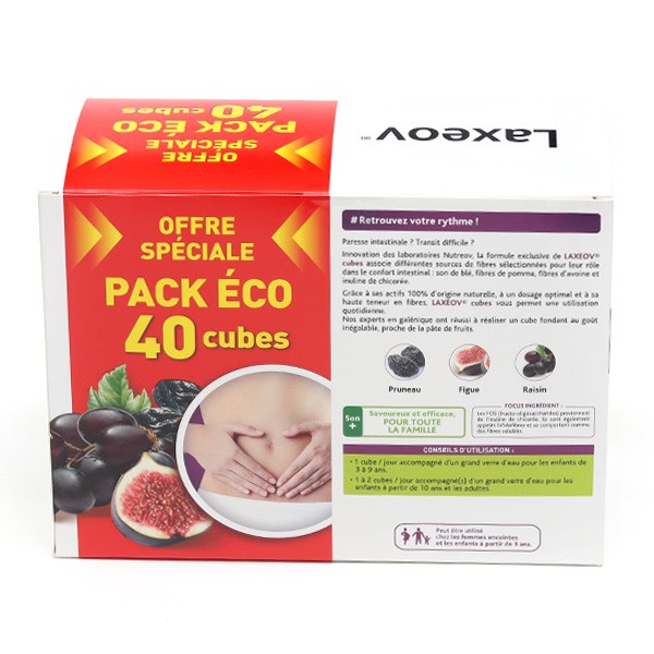 Transit Laxeov pruneau figue raisin cubes - Constipation