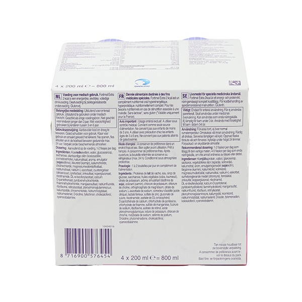 Nutricia Fortimel Extra 2 kcal fruits de la forêt HP HC - Dénutrition