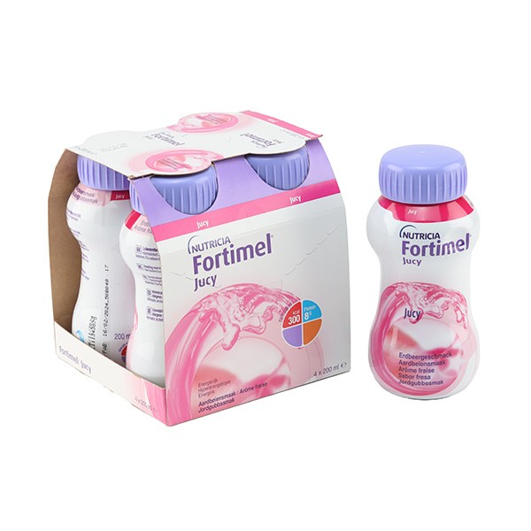 Nutricia Boisson Jucy Fortimel Fraise - Jus de fruits hypercalorique