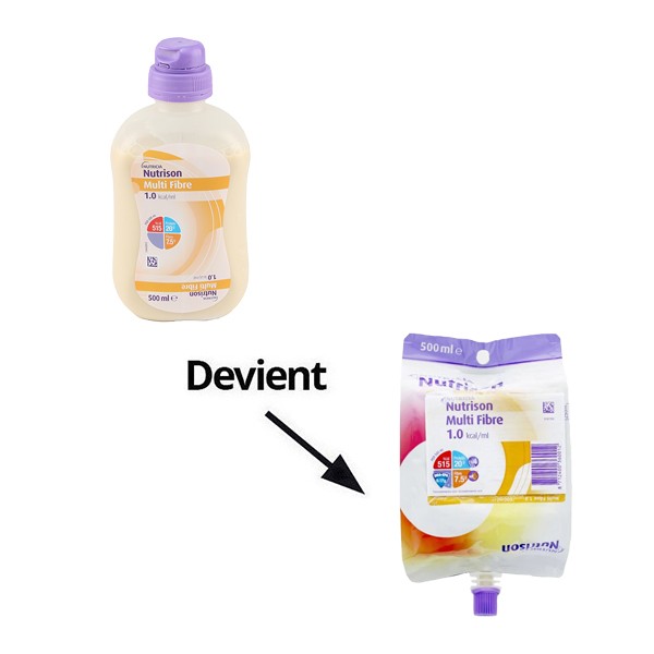 Nutricia Nutrison multi fibre poche de nutrition entérale - Diarrhée