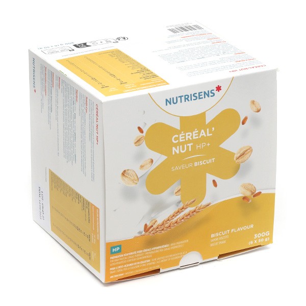 Nutrisens Cereal'Nut HP+ Biscuit - préparation hyperprotéinée