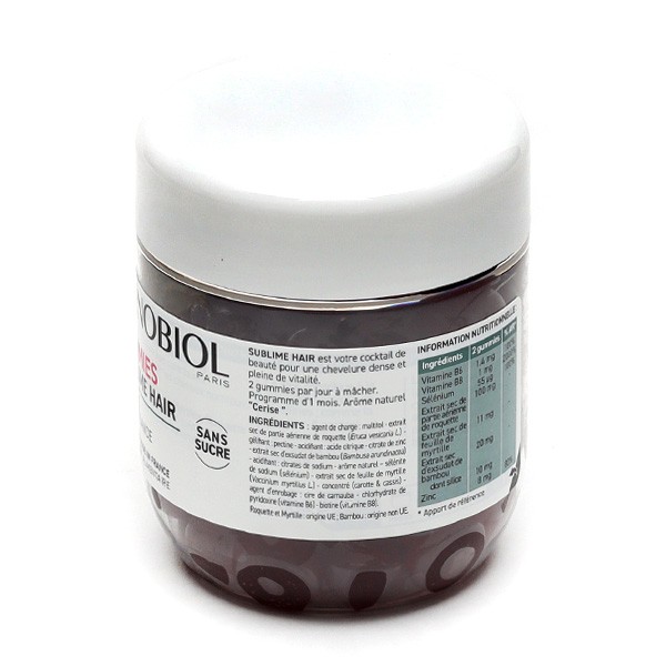 Oenobiol Sublime Hair gummies volume et croissance - Beauté des cheveux
