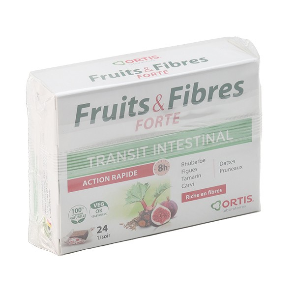 Ortis Fruits & Fibres Forte transit intestinal cubes - Constipation