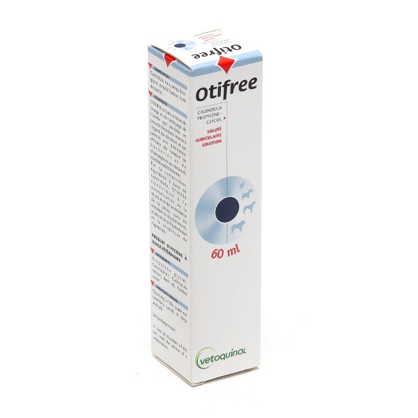 Otifree Solution auriculaire Chien et chat - Nettoyage des oreilles