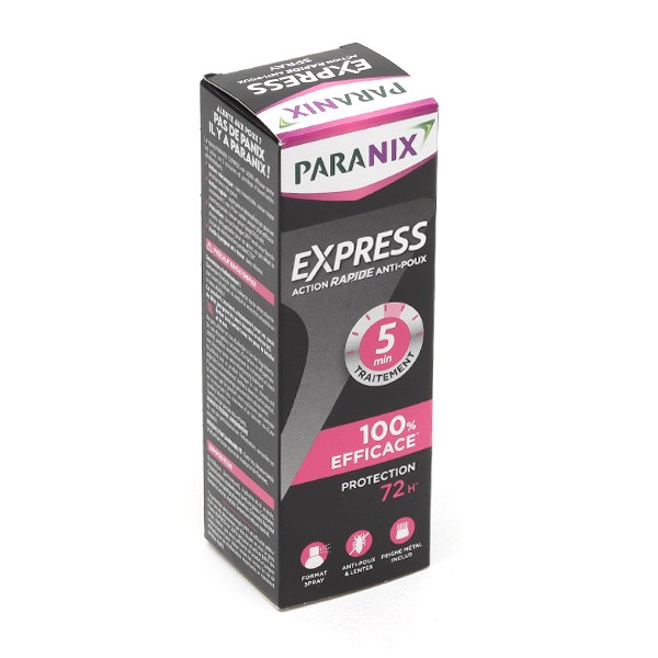 Paranix Express spray anti poux + peigne - Action en 5 minutes seulement