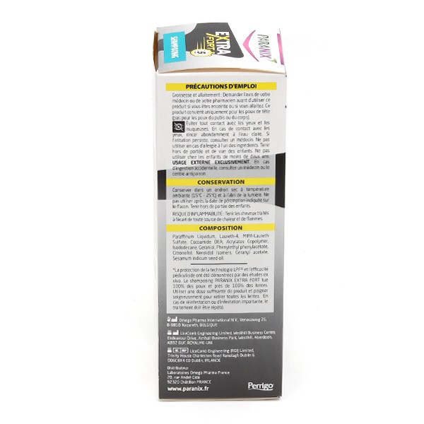 Paranix Extra Fort shampooing anti poux et lentes + peigne - Dès 2 ans