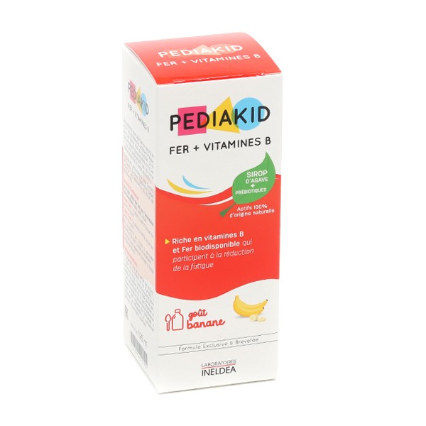 Pediakid Fer + vitamines B sirop enfant - Réduction de la fatigue