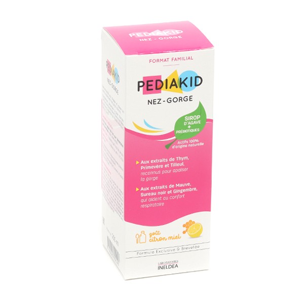 Pediakid nez-gorge sirop enfant - Rhume, angine, rhinopharyngite