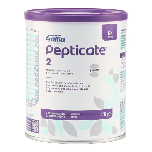 Gallia Pepticate Syneo +6 mois - Allergie aux protéines de lait de vache