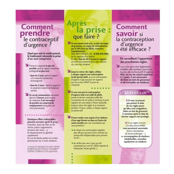 Norlevo Levonorgestrel - Pilule du lendemain - Contraception d'urgence
