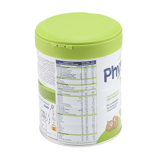 Physiolac Bio lait infantile 1er âge - Sans huile de palme