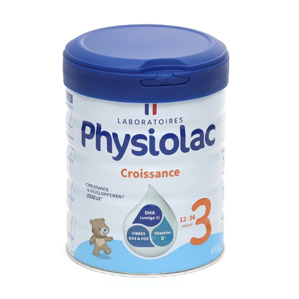 Physiolac Croissance Lait infantile en poudre - De 1 à 3 ans