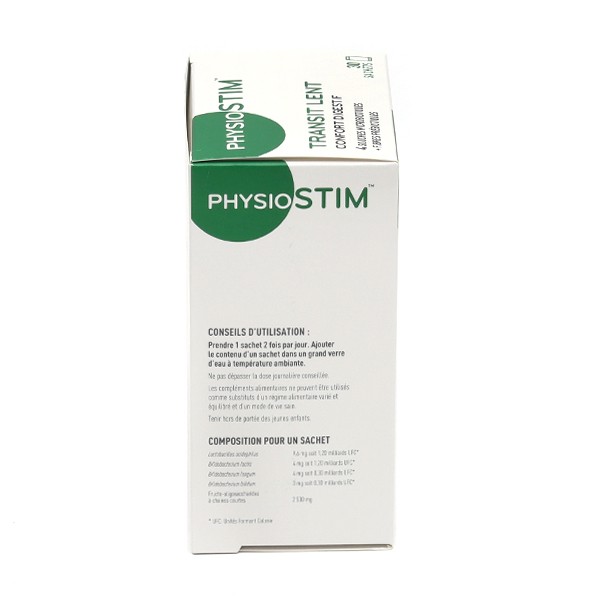 Physiostim Transit lent - Probiotiques + prébiotiques - Constipation