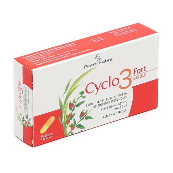 Cyclo 3 Fort gélules - Médicament veinotonique pour jambes lourdes