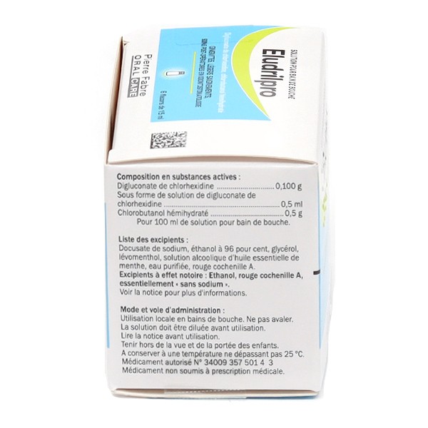 Eludril Pro bain de bouche antiseptique - Gingivite, abcès, extraction