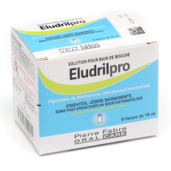 Eludril Pro bain de bouche antiseptique - Gingivite, abcès, extraction