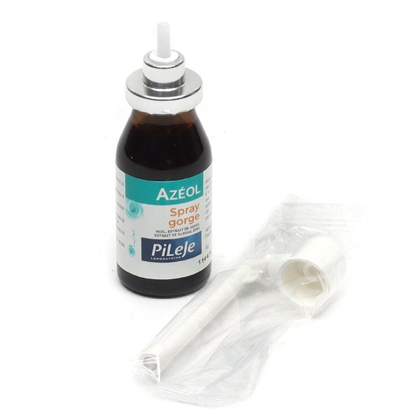 Pileje Azéol spray pour la gorge - Miel, sauge, sureau et zinc