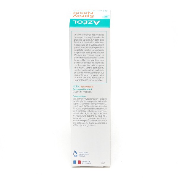 Pileje Azéol spray nasal - Décongestionnant - Nez bouché