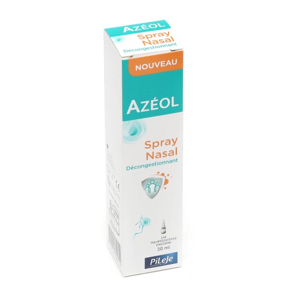 Pileje Azéol spray nasal - Décongestionnant - Nez bouché