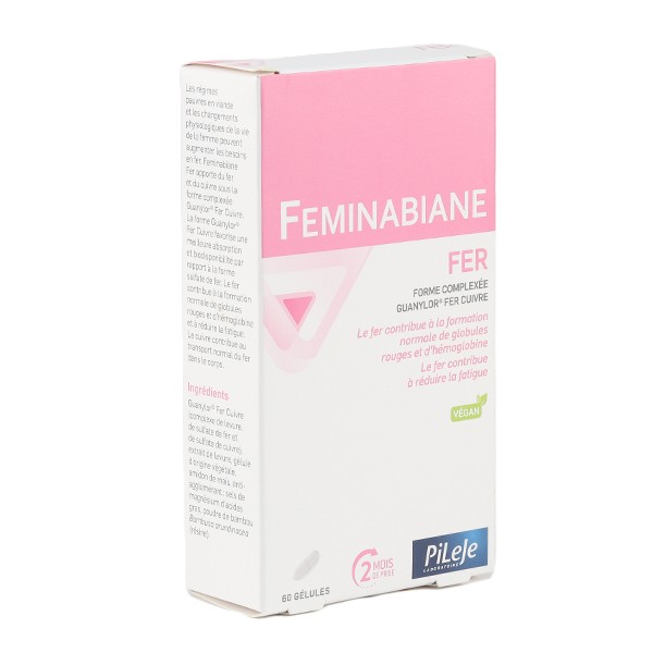 Feminabiane Fer Pileje en gélules - Réduction de la fatigue de la femme