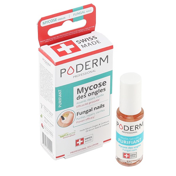 Poderm Huile Sérum Mycose des ongles - Répare - Assainit - Clarifie