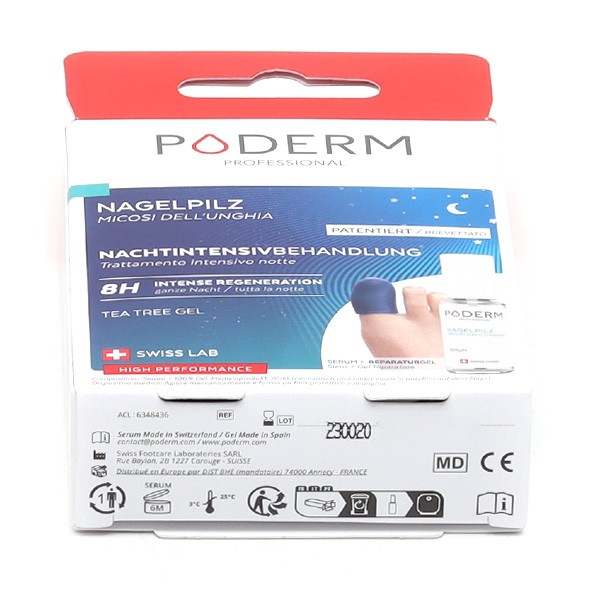 Poderm traitement intensif nuit mycose des ongles | Onychomycose