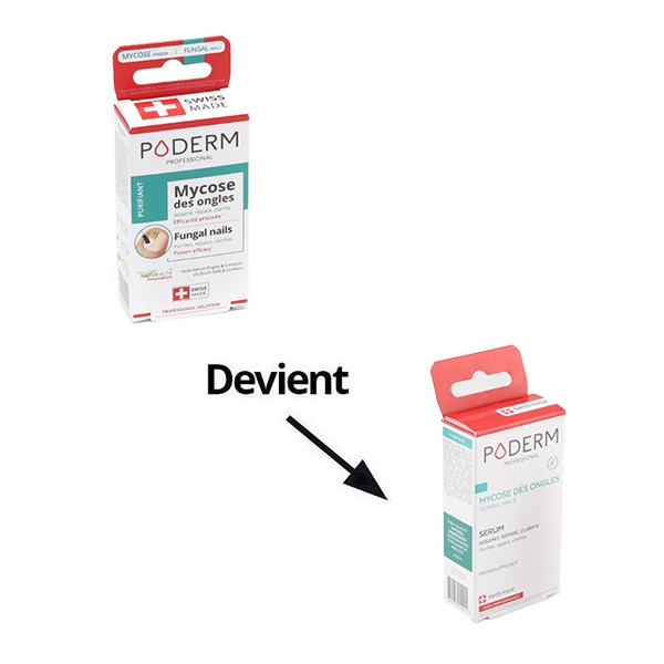 Poderm Huile Sérum Mycose des ongles - Répare - Assainit - Clarifie