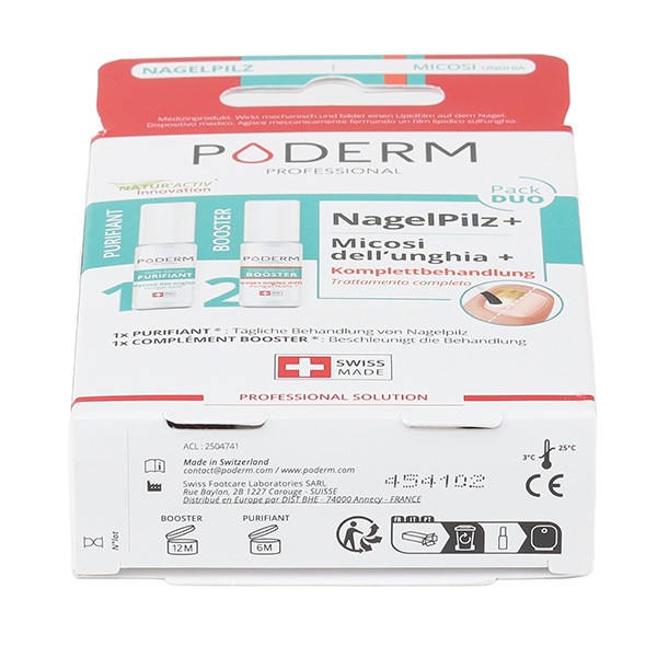 Poderm Mycose des ongles pack duo sérum + booster - Traitement express