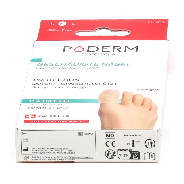Poderm Capuchon d'orteil au tea tree Ongles abîmés - Mycose