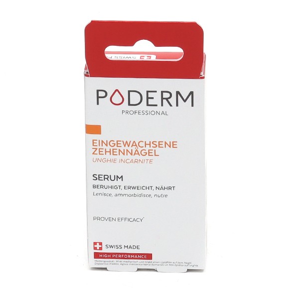 Poderm Sérum Ongles incarnés, incrustés, courbés - Soulage et nourrit