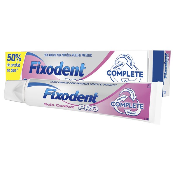 Fixodent pro Complete menthe protheses dentaires - Crème adhésive