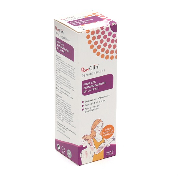 PoxClin Démangeaisons de la peau mousse - Varicelle - Urticaire