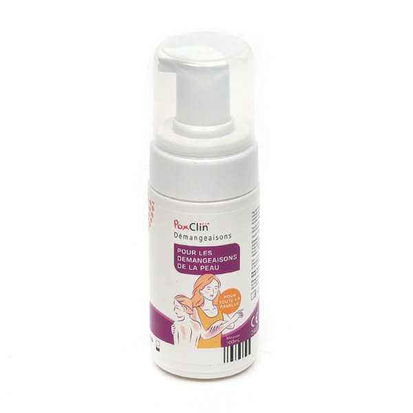 PoxClin Démangeaisons de la peau mousse - Varicelle - Urticaire