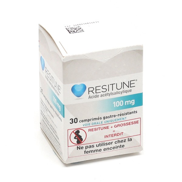 Resitune 100 mg en comprimés gastro-résistants - Antiagrégant plaquettaire