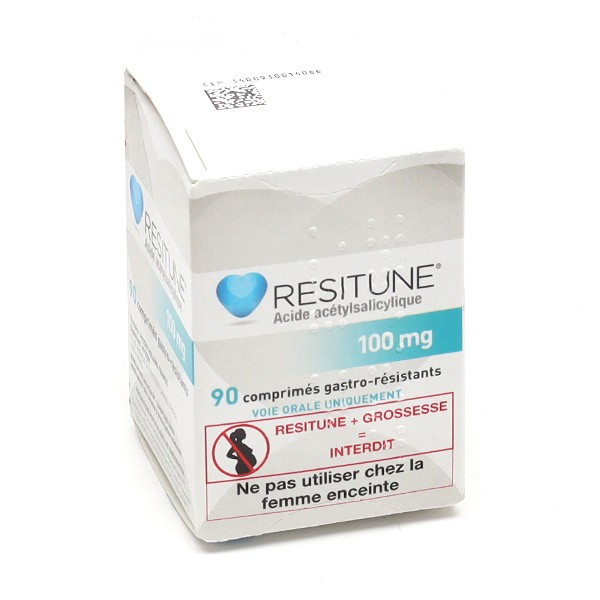 Resitune 100 mg en comprimés gastro-résistants - Antiagrégant plaquettaire